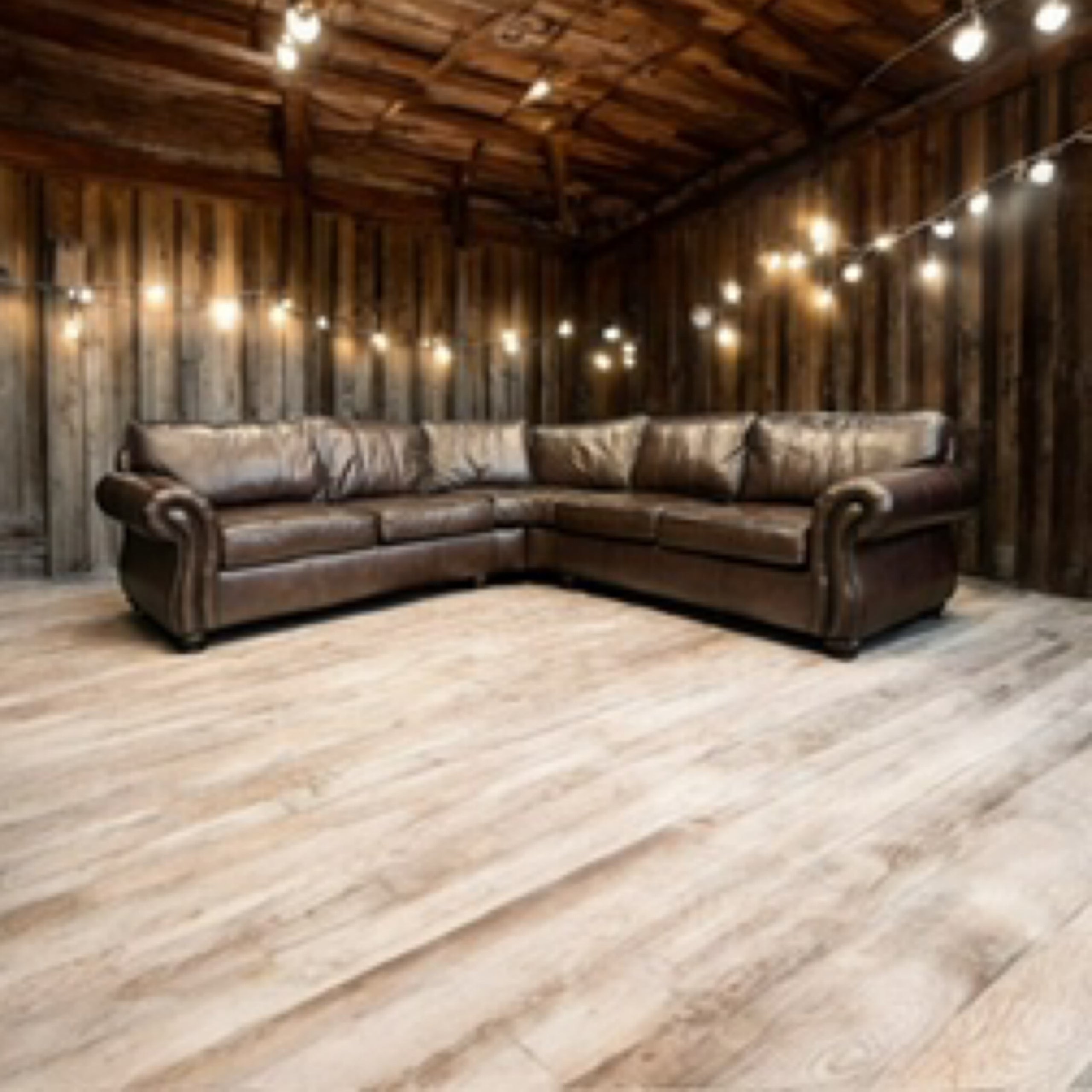 “Levi” Bernhardt Dark Cocoa Leather Sectional | cattlehouse